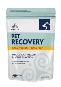 purica pet recovery extra strength - joint support for cats & dogs - glucosamine - vitamins for joint health. suitable for small & large breeds - transform your pet's well-being with 1kg powder