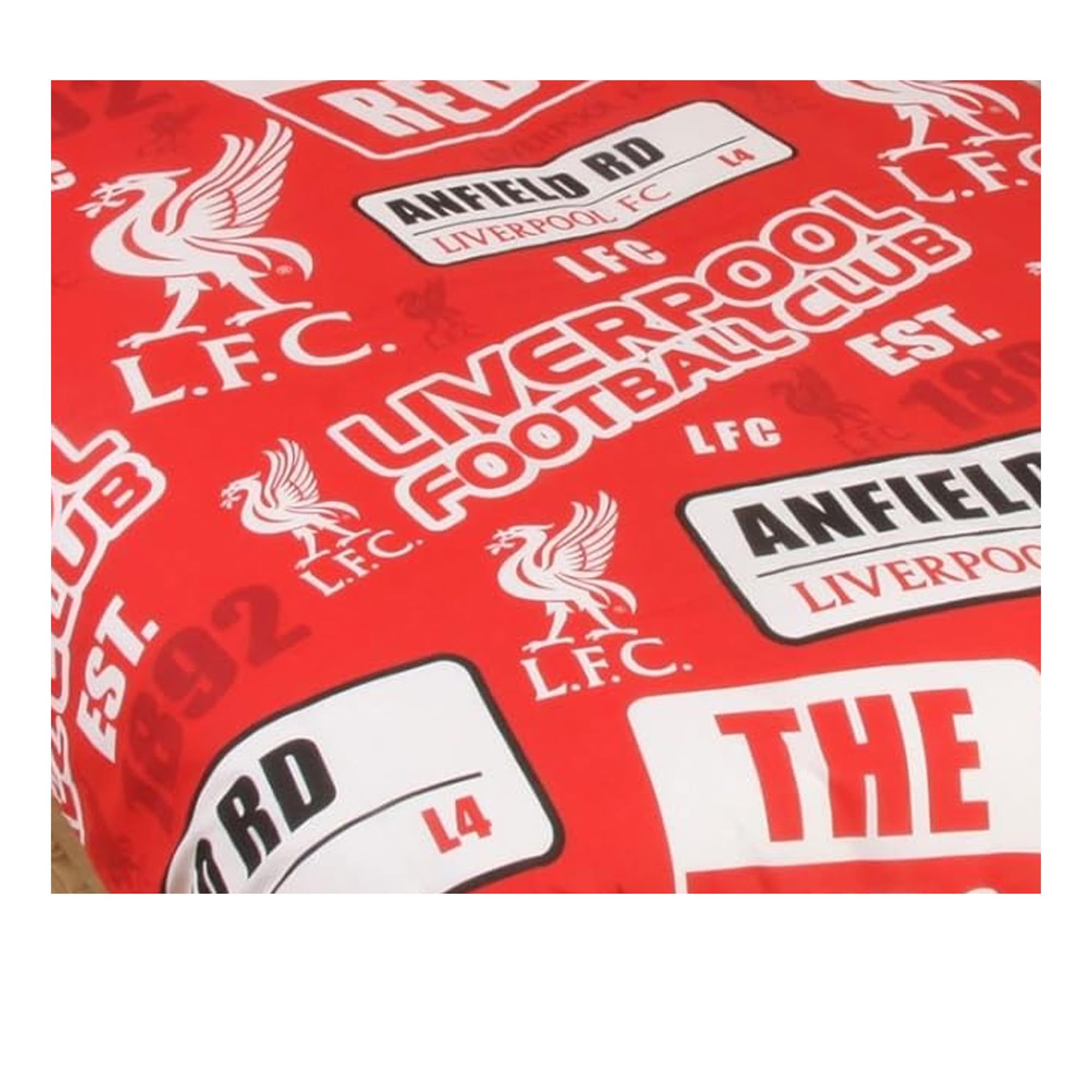 UKSoccershop Liverpool F.C. Single Duvet Set PT