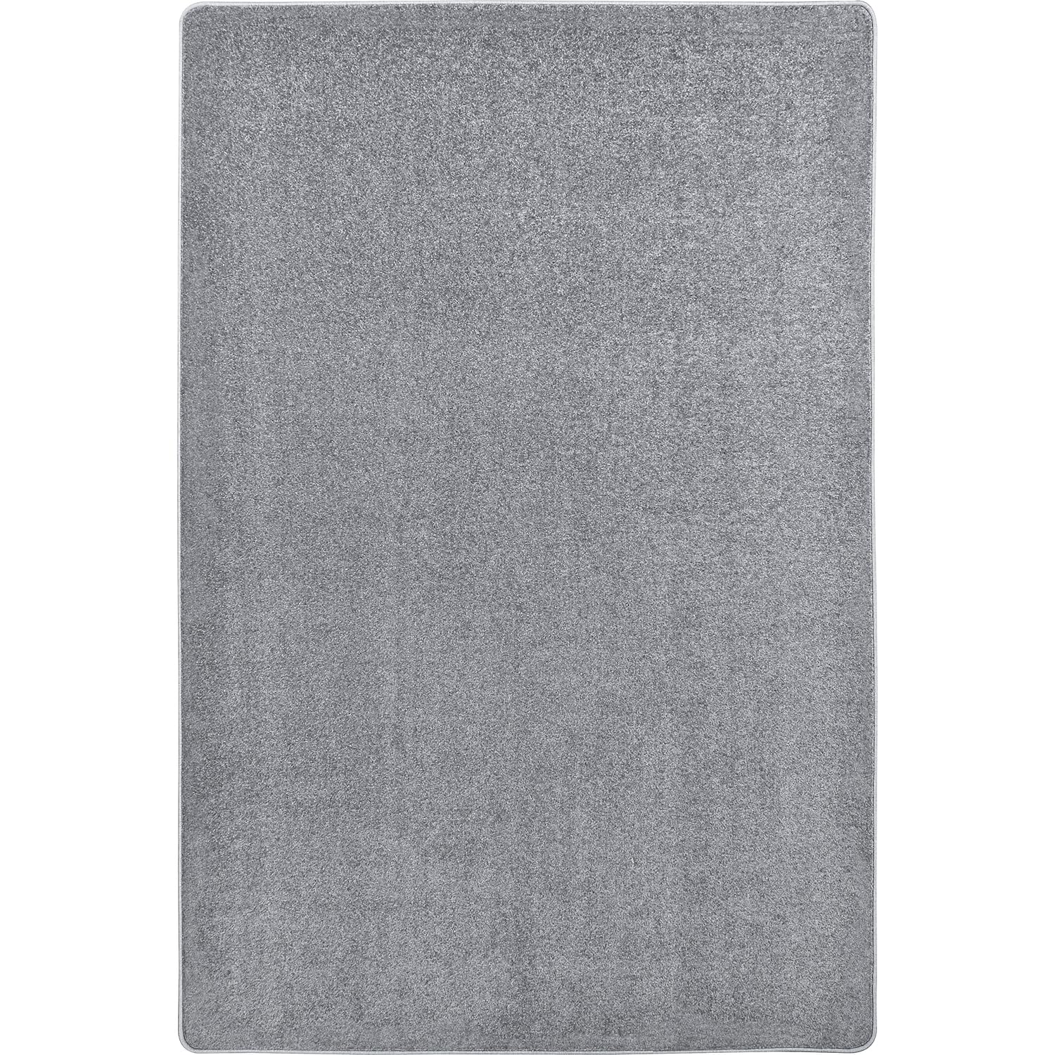 Joy Carpets Endurance Solid Colored Area Rug in Color Silver, 12' x 7'6"