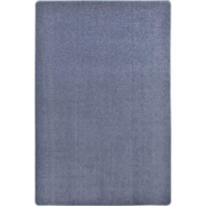 joy carpets endurance solid colored area rug in color glacier blue, 12' x 6'