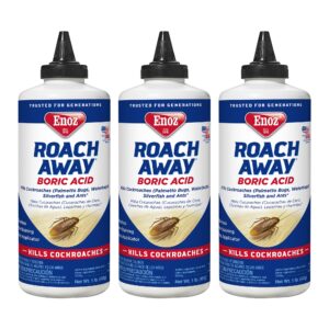 enoz no zone roach away powder, kills cockroaches, silverfish, and ants (pack of 3)