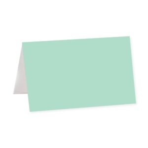 andaz press table tent printable place cards, mint green 20-pack, seat placement cards place cards table settings name cards for baby bridal wedding shower, school graduation food cards