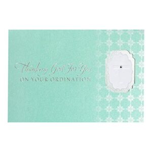 dayspring - ordination - thanking god for you - 6 premium cards and envelopes (80947)