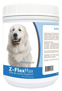 healthy breeds great pyrenees z-flex max hip and joint soft chews 170 count