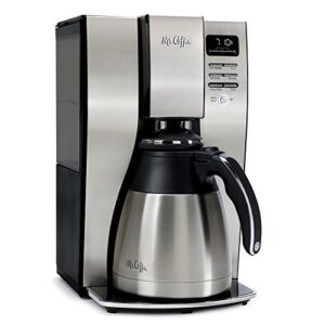 mr. coffee bvmc-pstx95 10-cup optimal brew thermal coffee maker, stainless steel