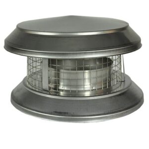 shasta vent 6" dia. i.d. class a, all fuel, ss "chimney cap" for 6" shasta vent chimneys