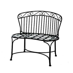 deer park be207-blk imperial bench (black), 32" l x 19" d x 33" h