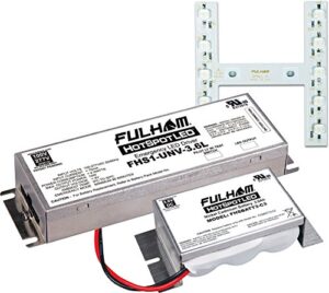 fulham lighting fhskitt06shc hotspot1 led emergency battery back up kit, 100-277v silver