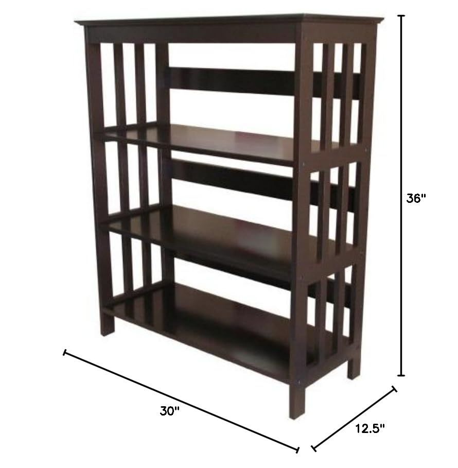 4 Tier Book Shelves (Espresso)