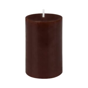 jeco “2” diameter by 3” brown pillar candle,cpz-2305