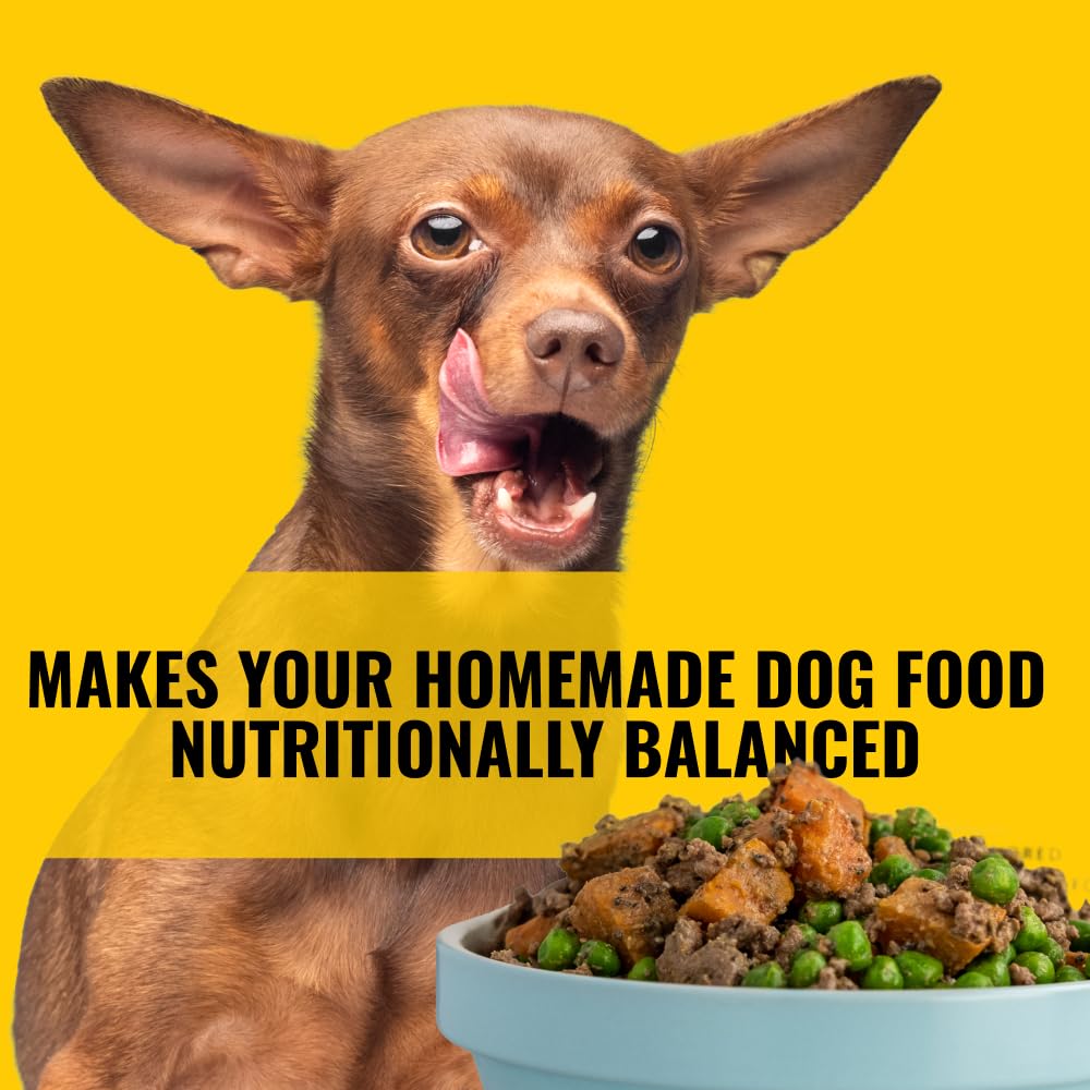 Azestfor Homemade Dog Food Supplement Dog Vitamins Made in USA Add to Holistic Whole Food Diets Raw BARF All Breeds Puppy Adult 16oz Powder