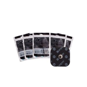 compex easy snap electrodes 2in x 2in for edge, performance, sport elite, wireless muscle stimulators, 4 count (pack of 5)