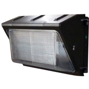 morris 71426 led medium wall pack, 80w, 7335 lm, 120-277v, bronze