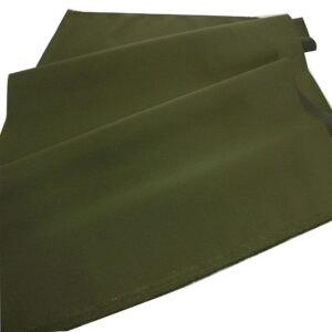 mybecca canvas marine fabric 600 denier indoor/outdoor olive 1 yard (36" x 56")(cut folded & separately by prime)