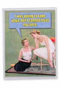 nobleworks oversize hilarious birthday greeting card 8.5 x 11 inch with envelope (1 pack) large jumbo bday trust my farts j1408