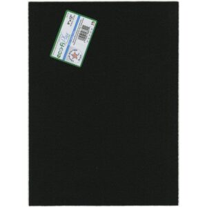 kunin eco-fi plus premium felt, 9" by 12", black