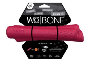 wo bone dog toy cranberry small