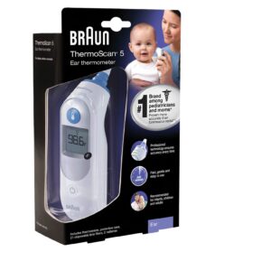 braun thermoscan 5 ear thermometer, 1 ea pack of 2