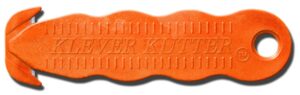 klever kutter box bulk safety cutter, orange, 100 piece