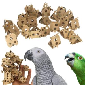 1222 24pk foraging card crumbles bonka bird toys foot talon bird parrot parrotlet quaker budgie