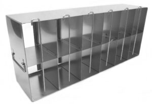 dura rack xpress ump-609 stainless steel freezer rack for 96-well microtiter plates