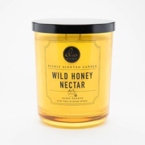 dw home large double wick candle, wild honey nectar