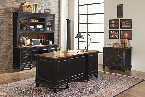 Martin Furniture Hartford Hutch, Brown - Fully Assembled