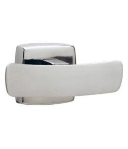 gamco 7672 surface-mounted double robe hook - bright finish