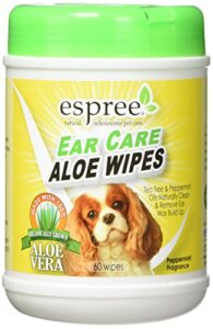 espree ear care wipes, 60 count