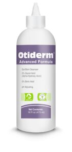 otiderm advanced formula for dogs and cats - deodorize and gently clean - anti-irritant formula with neutral ph and aloe vera - healthy ears - 16 fl oz