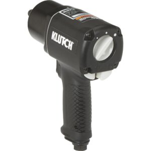 Klutch Air Impact Wrench - 1/2in. Drive, 4 CFM, 980 Ft.-Lbs. Torque