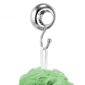 maxhold no-drilling/suction cup single robe hook - vaccum system - stainless steel never rust - for bathroom & kitchen storage