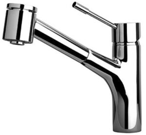 latoscana 78cr576 elba single handle pull-out kitchen faucet with 2 function sprayer, chrome finish