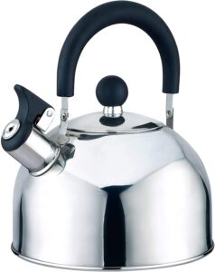 j&v textiles stainless steel whistling tea kettle, 2.5-quart*