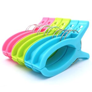 z zicome set of 6 super jumbo plastic clips for keeping towels sheets quilts clothes from blowing away