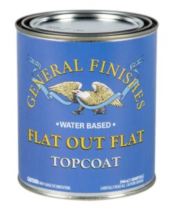 general finishes flat out flat topcoat, quart