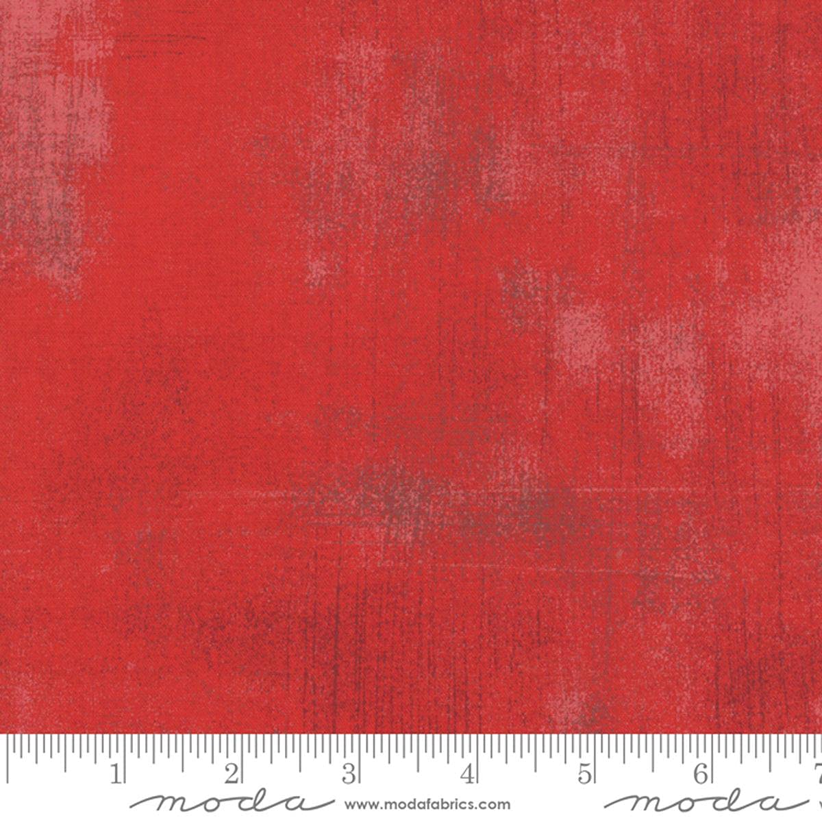 Moda Fabrics Basic Grey Grunge Basics Cherry Red