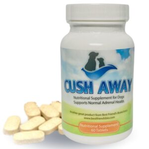 cushaway 60tabs hmr lignans and melatonin for small to large dogs cushing treatment dogs adrenal support supplements improves overall well-being phosphatidylserine 90mg melatonin 3.5mg hmr lignans24mg