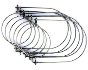 stainless steel wire handles for mason, ball, canning jars (6 pack, regular mouth)