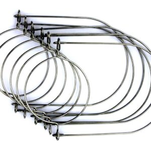 Stainless Steel Wire Handles for Mason, Ball, Canning Jars (6 Pack, Regular Mouth)