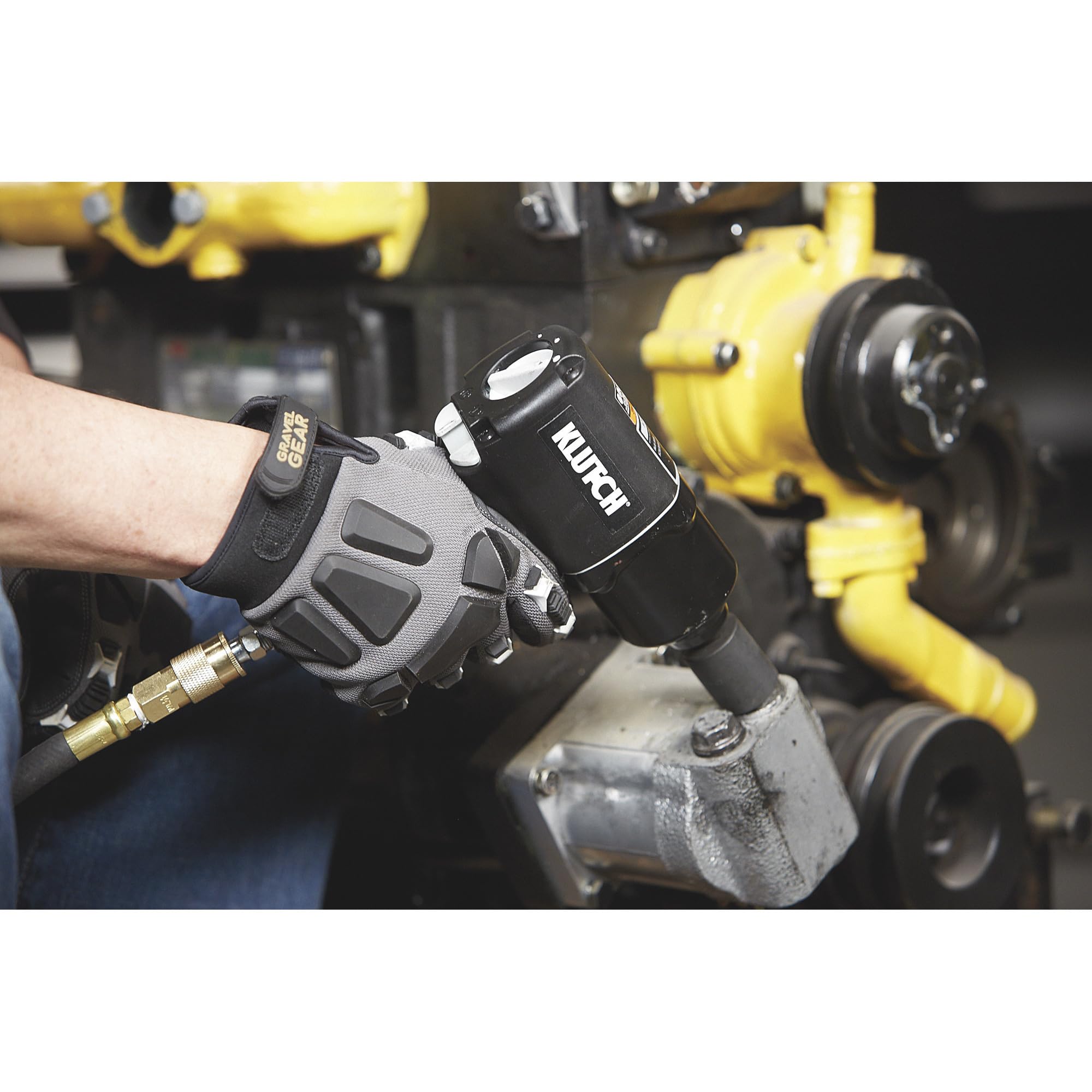 Klutch Air Impact Wrench - 1/2in. Drive, 4 CFM, 980 Ft.-Lbs. Torque