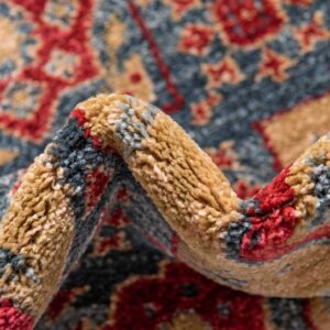 Unique Loom Palace Collection Area Rug - Saray (5' 1" x 8' Rectangle, Navy Blue/ Rust Red)