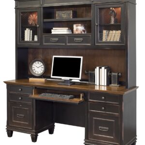 Martin Furniture Hartford Hutch, Brown - Fully Assembled