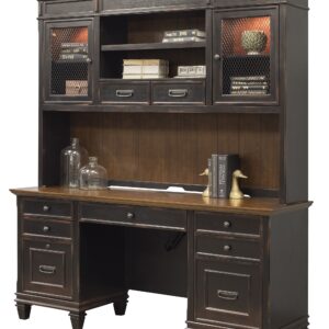 Martin Furniture Hartford Hutch, Brown - Fully Assembled