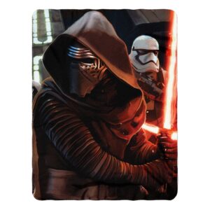 disney's star wars episode 7: the force awakens, "ready imperial" fleece throw blanket, 45" x 60", multi color