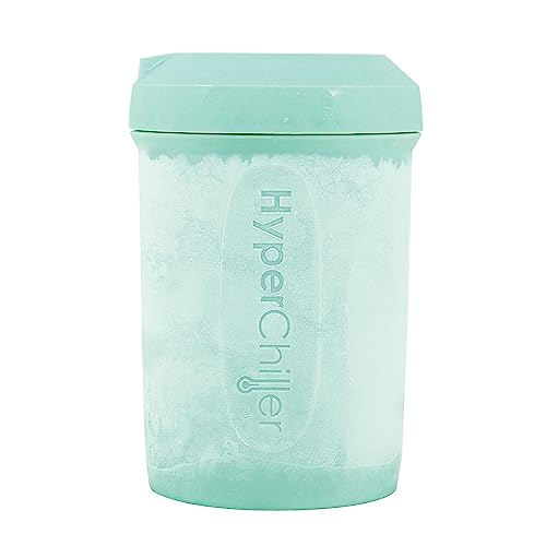 HyperChiller HC1 Patented Iced Coffee/Beverage Cooler, NEW, IMPROVED,STRONGER AND MORE DURABLE! Ready in One Minute, Reusable for Iced Tea, Wine, Spirits, Alcohol, Juice, 12.5 Oz, Mint