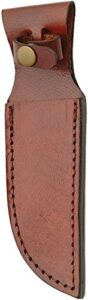 brown leather sheath 5in