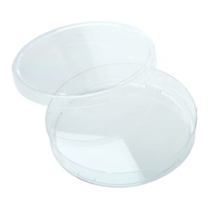 celltreat 229694 petri dish, slideable, sterile, 100 mm x 15 mm, 20 per bag, clear (pack of 500)