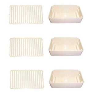 combo pack, 3 drip pans and 3 drip pan covers, replaces crathco 2231 & 2232