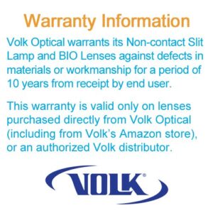 Volk Optical Digital Wide-Field Indirect Ophthalmic Slit Lamp Lens - Blue